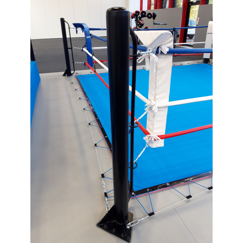 Ecofix floor-mounted boxing ring with tie-down ropes | SportCom