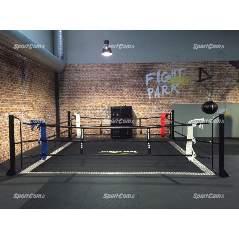 Ecofix floor-mounted boxing ring with aluminium border | SportCom
