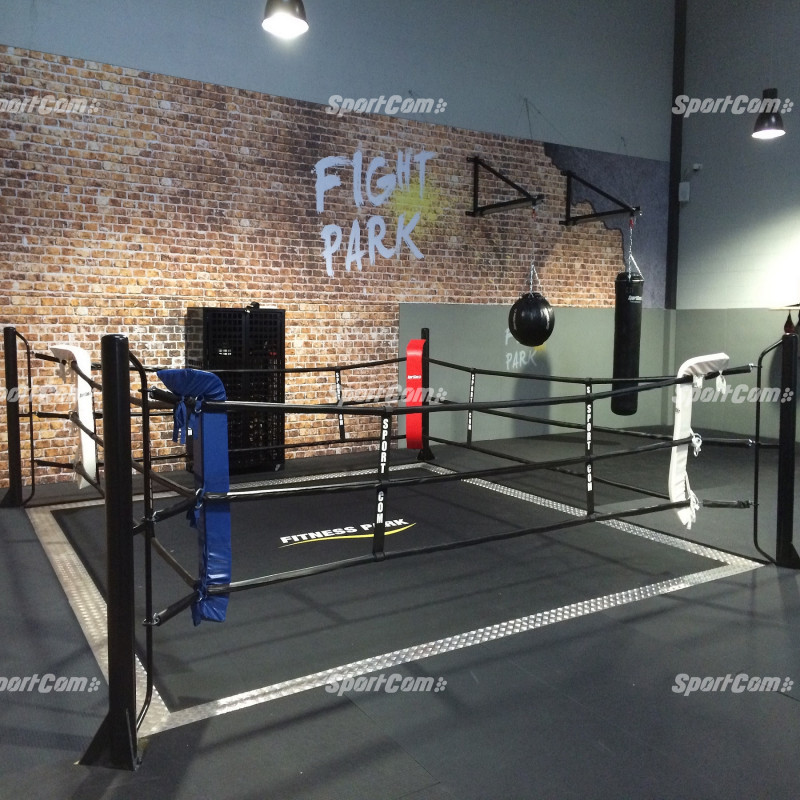 Ecofix floor-mounted boxing ring with aluminium border | SportCom