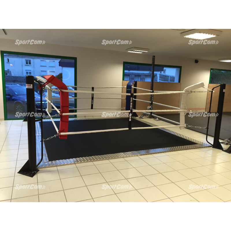 Ecofix floor-mounted boxing ring with aluminium border | SportCom