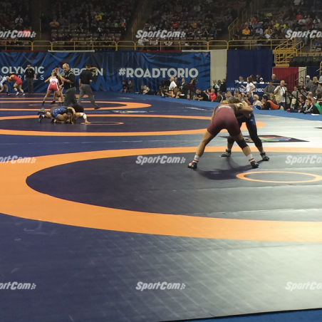 Tapis de lutte enroulable Dollamur Flexi-Roll® avec cercle | SportCom