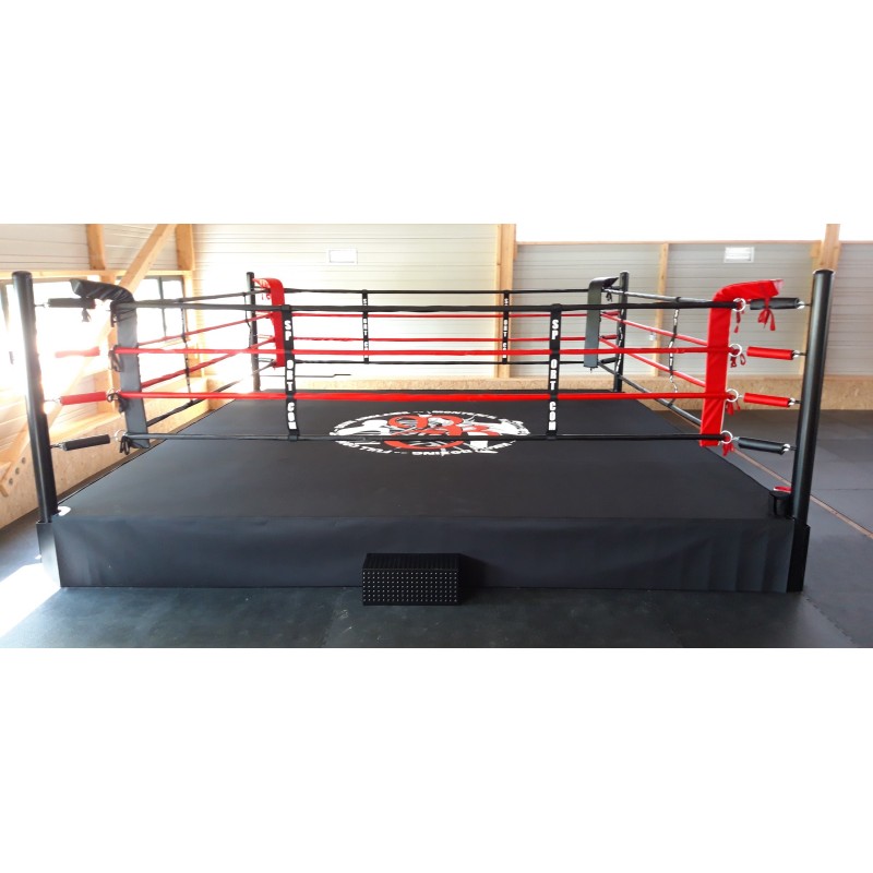Ring de boxe pro training avec podium 50cm | SportCom