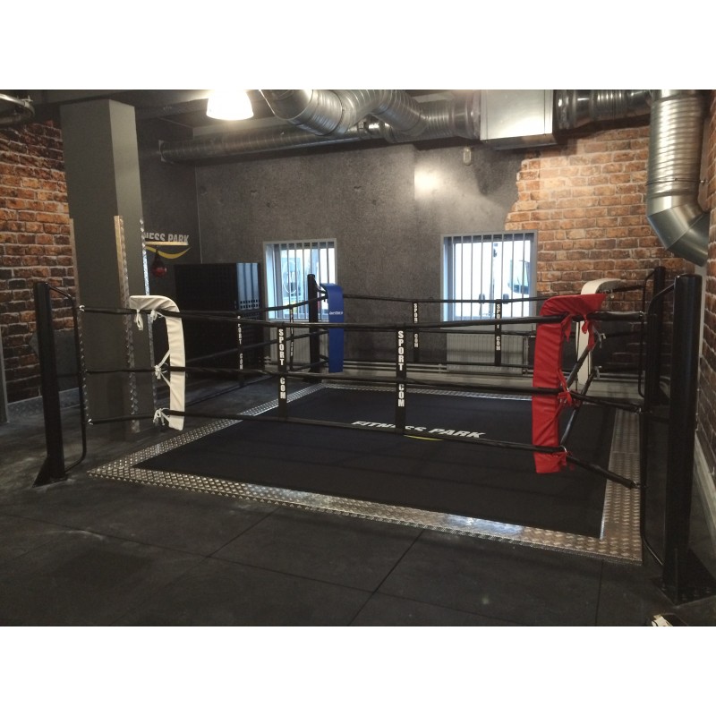 Ecofix floor-mounted boxing ring with aluminium border | SportCom