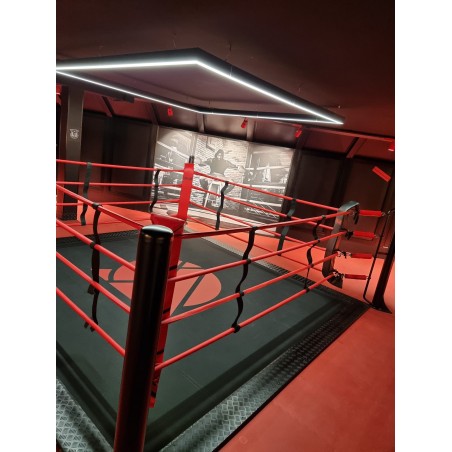 Ecofix floor-mounted boxing ring with aluminium border | SportCom