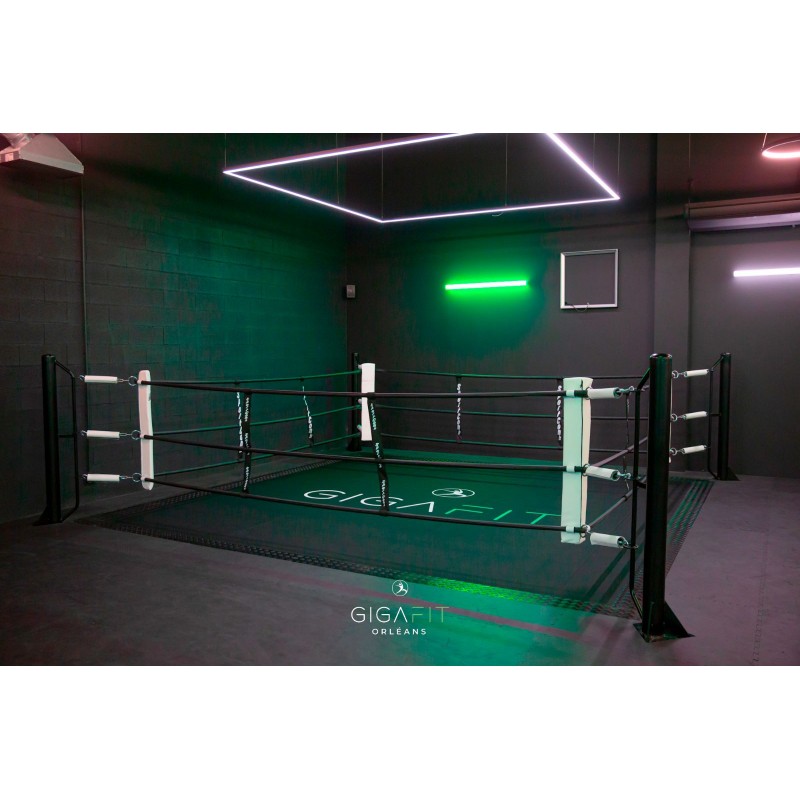 Ecofix floor-mounted boxing ring with aluminium border | SportCom