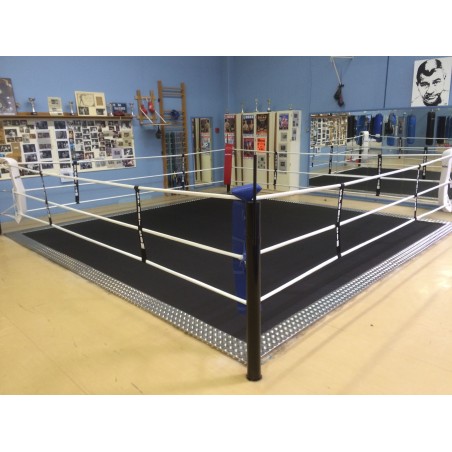 Ecofix floor-mounted boxing ring with aluminium border | SportCom