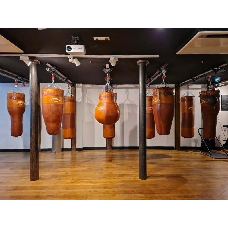Vintage genuine leather uppercut punching bag | SportCom