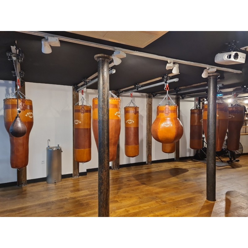 Overhead conveyor rail for punching bags | SportCom