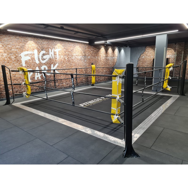 Ecofix floor-mounted boxing ring with aluminium border | SportCom