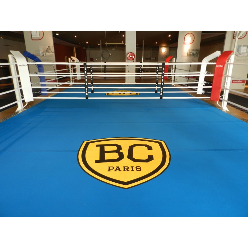 Double rings de boxe écofixe au sol pourtour alu | SportCom