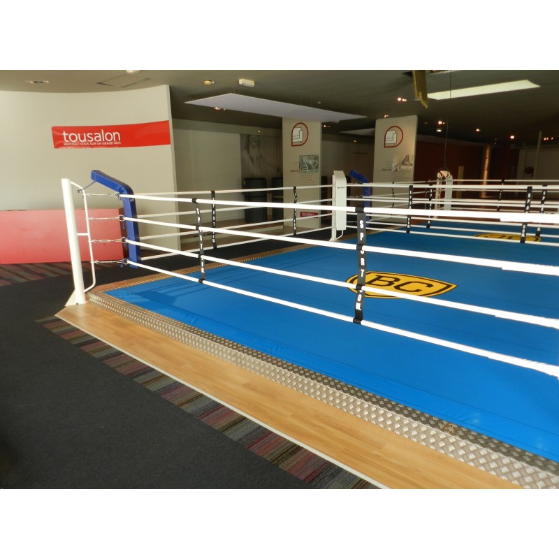 Ecofix floor-mounted double boxing ring with aluminium border | SportCom