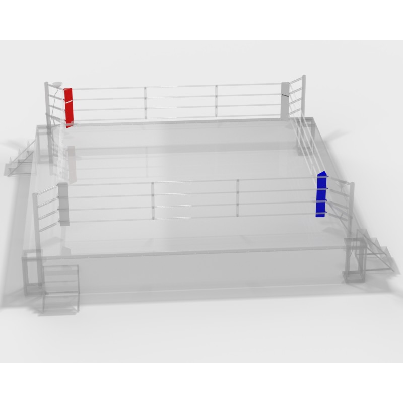 4 boxing ring corner poles - 3 ropes | SportCom