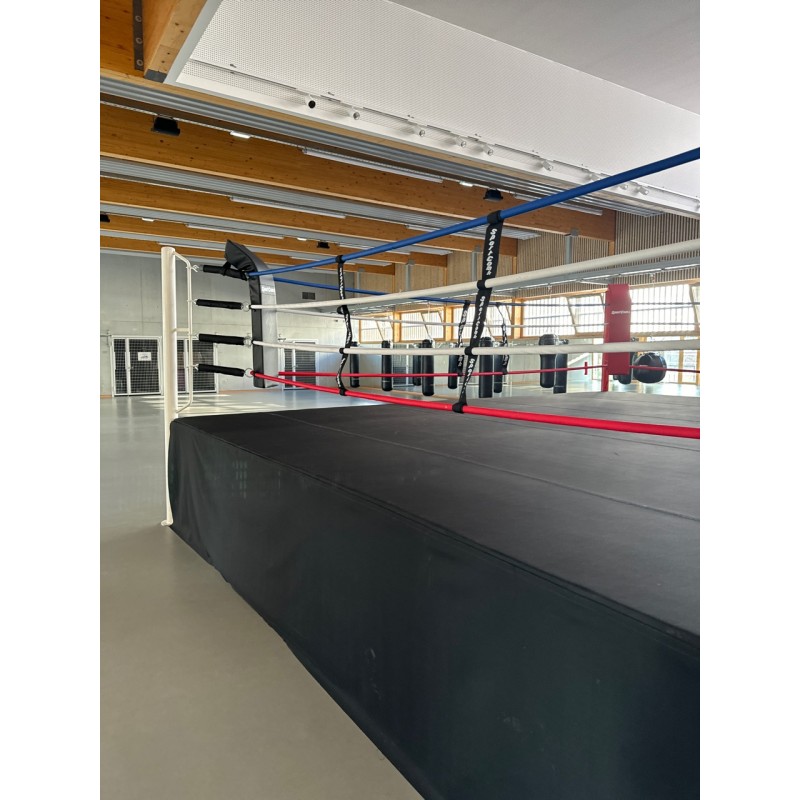 Boxing ring ropes with covers